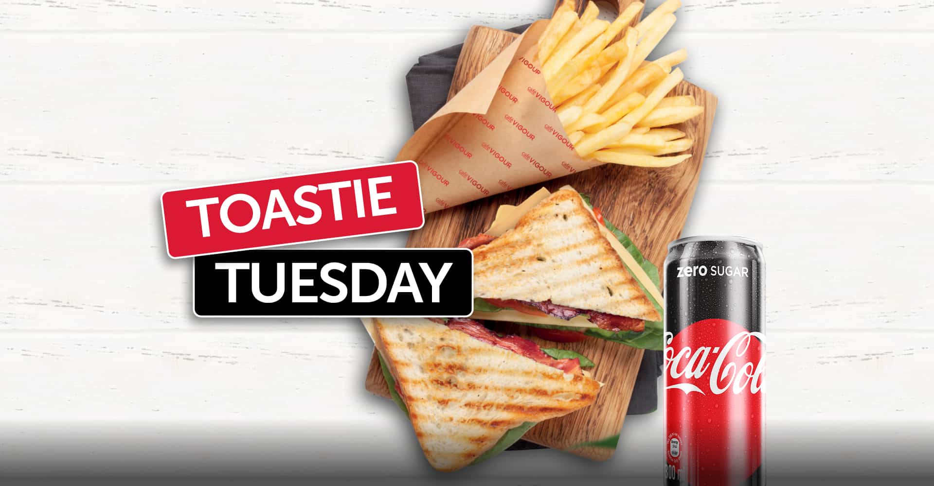 Toastie Tuesday Combo R80 | Café V - Goldfields Casino