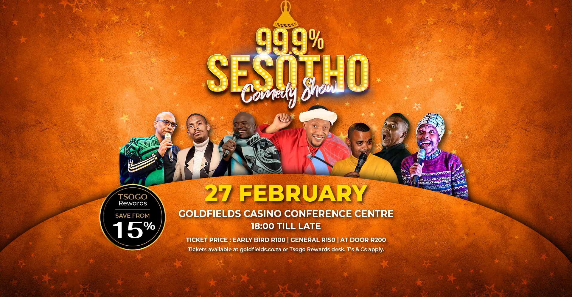 99.9% Sesotho Comedy Show - Goldfields Casino